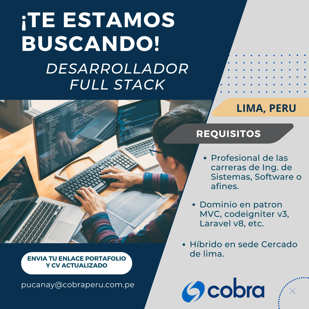 ¡Oportunidades de Empleo en Cobra Peru!